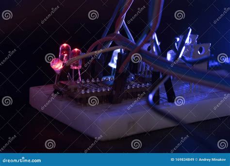 breadboard arduino nano prototyping board transistors resistors stock