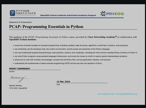 Reddy Somireddy On Linkedin Pythonprogramming Always Openedg