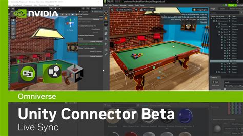Hosting A Live Sync Session With The Omniverse Unity Connector Beta Omniverse 2023 Nvidia On