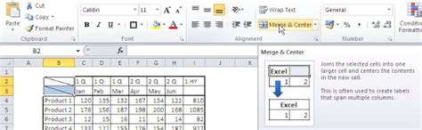 Excel Formatting Merge And Center Easy Excel Tips Excel Tutorial Free Excel Help Excel