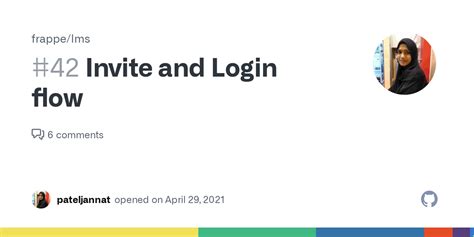 Invite And Login Flow · Issue 42 · Frappelms · Github