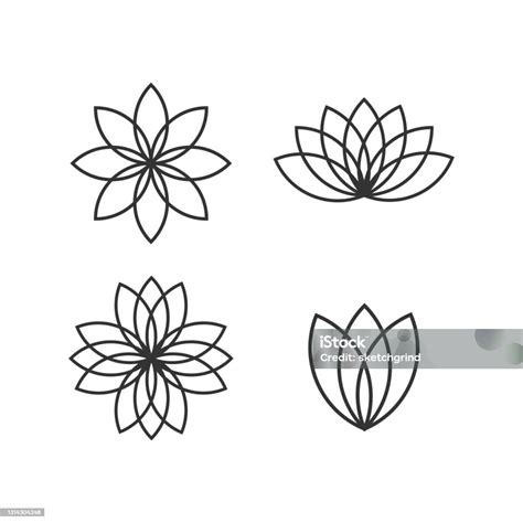 수련 연꽃 로고 플라워 로고 뷰티 스파 플라워 심볼 웰빙 건강 명상 뷰티 럭셔리 천연 피트니스 요가 라이프스타일 트리트먼트 꽃잎