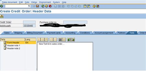 Text At Sales Order Level Sap Community