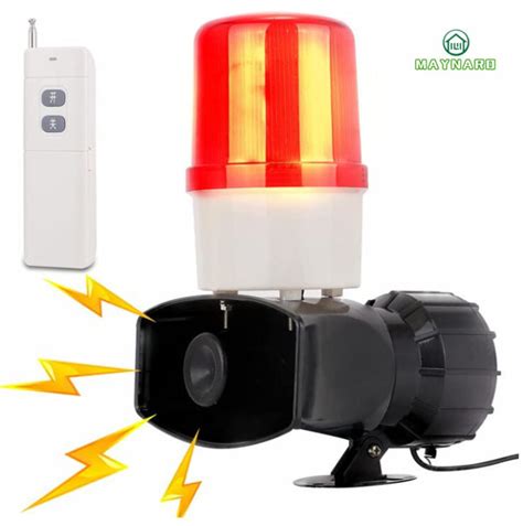 Alarm Siren 220v 12v Siren Alarm Strobe Light Security Siren Horn Alarm Emergency Warning