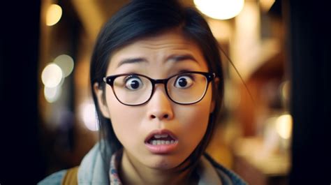 아시아 아시아 여자 놀란 놀란 여자 코 볼 배경 일러스트 및 사진 무료 다운로드 Pngtree