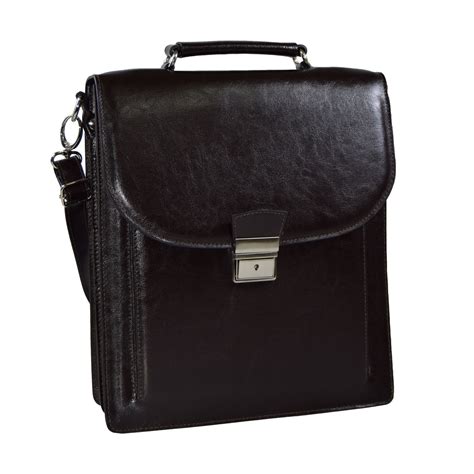 Кафява чанта А4 тип куфарче от естествена кожа модел 12 Magazinuldegenti Emag Bg