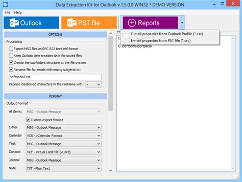Data Extraction Kit For Outlook Download Free Windows 3 1 0 0 Softpedia