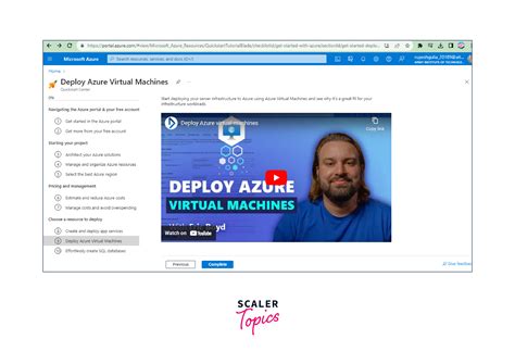 Azure Quickstart Center Scaler Topics