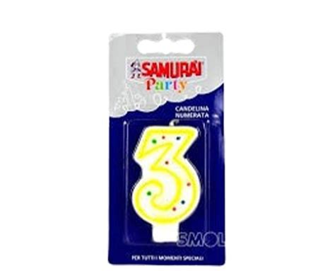 Canshop Ge დაბადების დღის სანთელი ნომერი 3