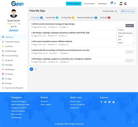 fiverr clone script build an open source freelance marketplace 1gigs