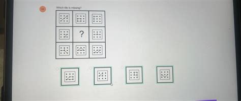 Solved Which Tile Is Missing