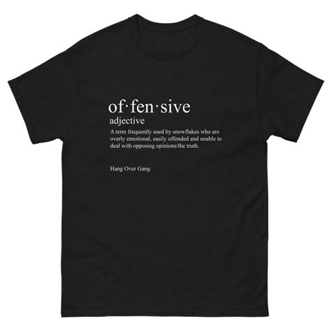 Offensive Definition T Shirt Hang Over Gang
