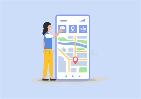 Concept Of Home And Office Food Delivery Mobile App For Food Delivery With Map For Courier