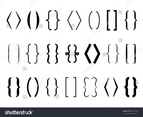 Round Brackets Images Stock Photos Vectors Shutterstock