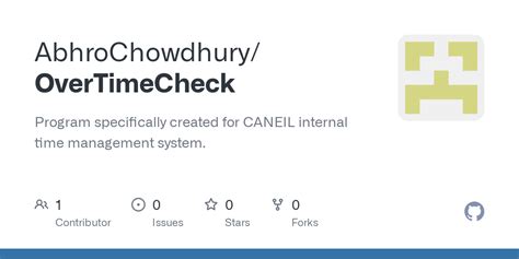Github Abhrochowdhury Overtimecheck Program Specifically Created For Caneil Internal Time