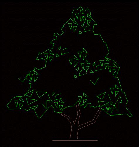 Cypress Tree 2D DWG Elevation For AutoCAD Designs CAD
