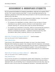 Mastering Workplace Etiquette Reflections On Dress Code And Course Hero