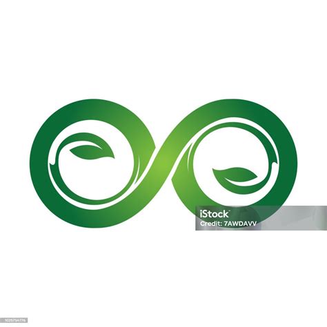 그린 에코 무한대 기호 아이콘 벡터 일러스트 레이 션 무제한 무한 한 기호 기호입니다 무한대 아이콘 0명에 대한 스톡 벡터 아트 및 기타 이미지 Istock