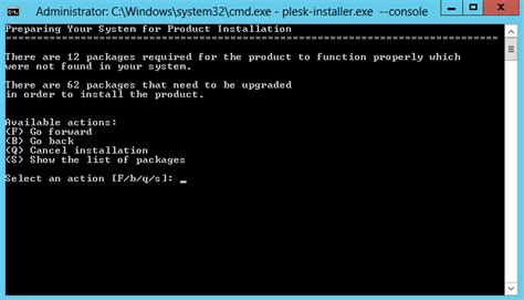 Upgrading Plesk For Windows Using Installer Console Plesk Onyx