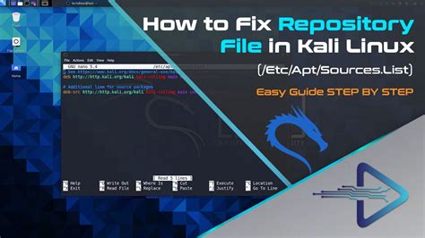 How To Fix Repository File In Kali Linux Etcaptsourceslist Youtube