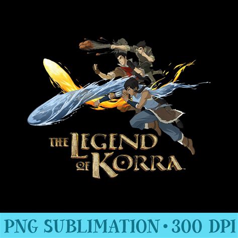 The Legend Of Korra Elements Action Group Shot High Resolu Inspire