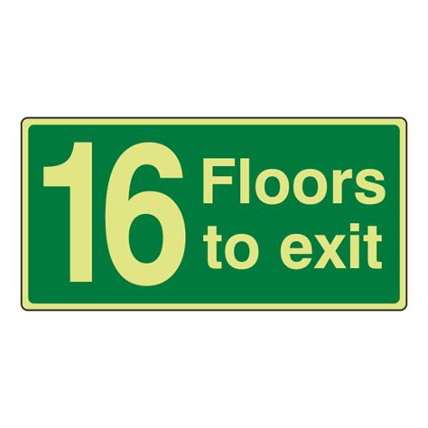 Photoluminescent Floors To Exit Sign