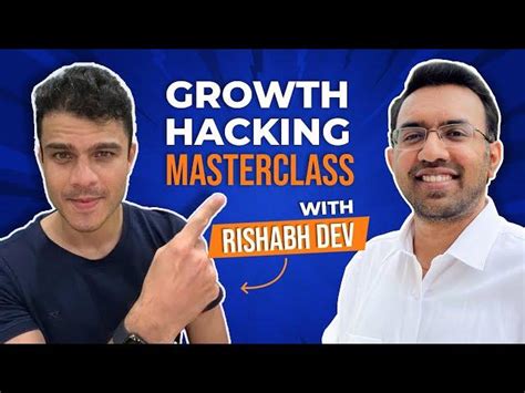 Today I Did A 45 Minute Podcast With Rishabh Dev He Is A Master At Growth Hacking And Has Been