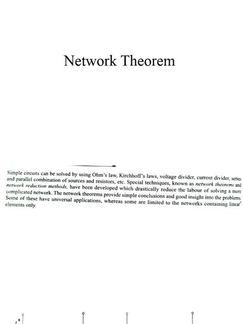 Network Theorem Pdf Computers Technology And Engineering