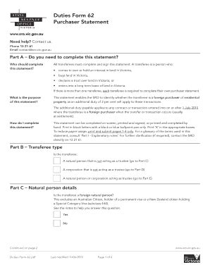 Fillable Online Sro Vic Gov Duties Form Fax Email Print PdfFiller