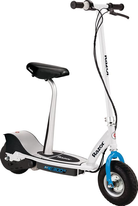 Razor E300s Seated Electric Scooter White Up To 15 Mph For Teen And