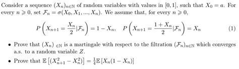Solved Consider A Sequence Xn NN Of Random Variables With Chegg