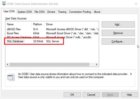 Odbc Add A New Odbc Source In Windows Stamps