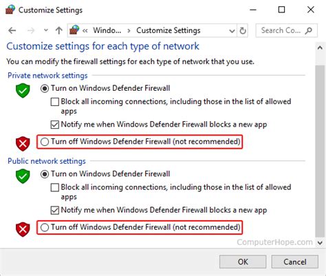 How To Enable Or Disable The Microsoft Windows Firewall Knowledge Center