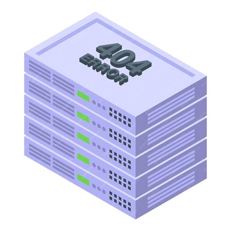 Premium Vector Server Error Icon Isometric Vector Internet Connection