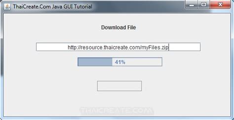 How To Use Java Gui Download File And Progress Bar