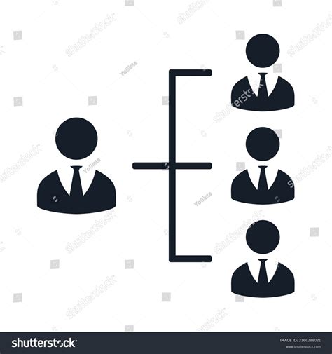 Hierarchy Structure Icon Vector Illustration Stock Vector Royalty Free 2166288021 Shutterstock