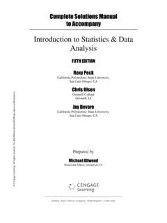 Introduction To Statistics Data Analysis Introduction To Statistics Data Analysis Pdf