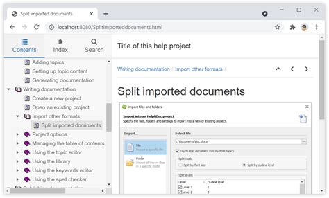 How To Convert A Word Document To A Clean Responsive Html 5 Website Helpndoc