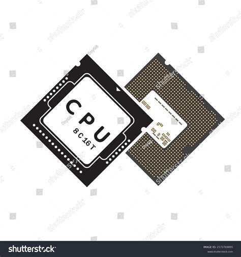 Cpu Central Processing Unit Icons Illustrationdesign Stock Vector Royalty Free 2172769895