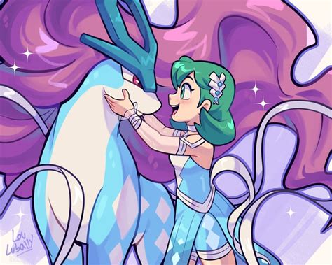 Kris Suicune And Kris Pokemon And 1 More Drawn By Lou Lubally