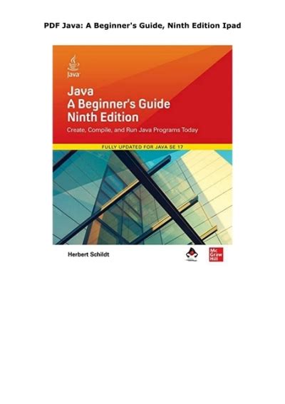 Java A Beginners Guide Ninth Edition