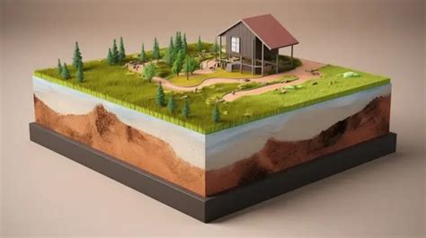 5 토양이 있는 3d 단면 토지 무료 다운로드 사진 그림 및 배경 이미지 Pngtree