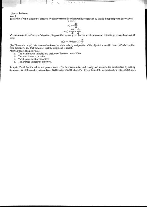 Solved Recall That If X Is A Function Of Position We Can Chegg Com