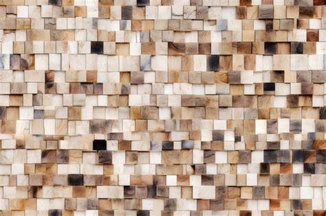 Premium Photo A Wall Of Small Squares