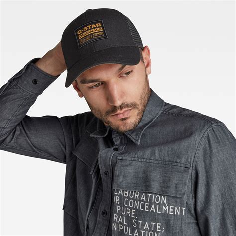 Wool Denim Mix Baseball Cap Black G Star Raw®