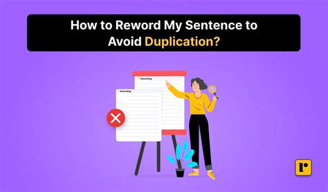 How To Reword My Sentence To Avoid Duplication