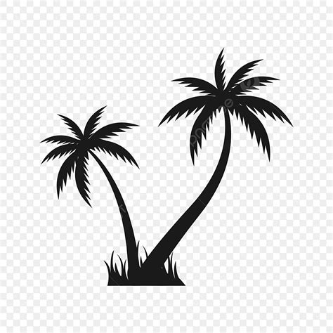 Black Palm Tree Png