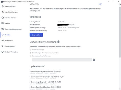 Update Check Failed Error 211 Server Returned An Error WithSecure