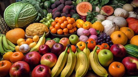 다양한 과일과 채소로 가득 찬 테이블 이미지 야채와 과일 사진 배경 일러스트 및 사진 무료 다운로드 Pngtree