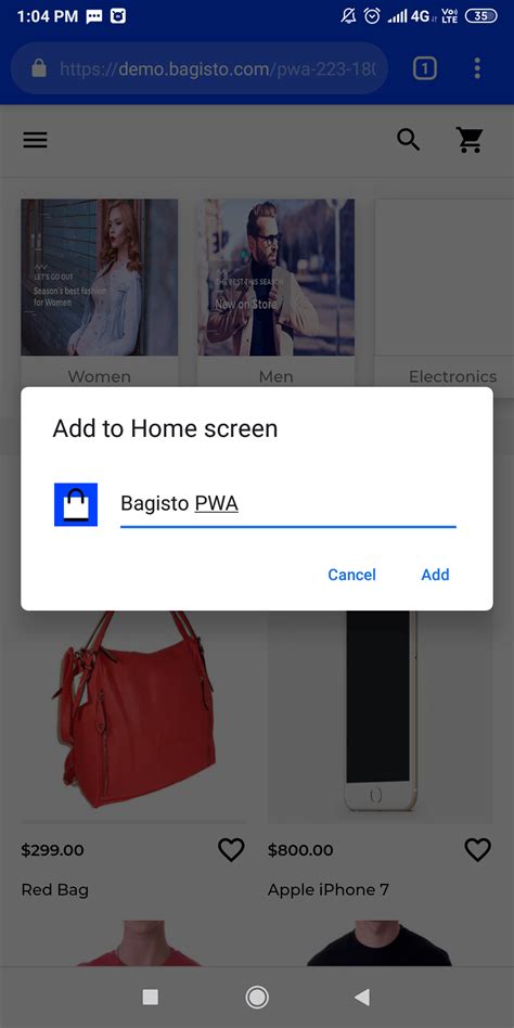 Laravel Ecommerce Pwa Mobile Progressive Web Application Webkul